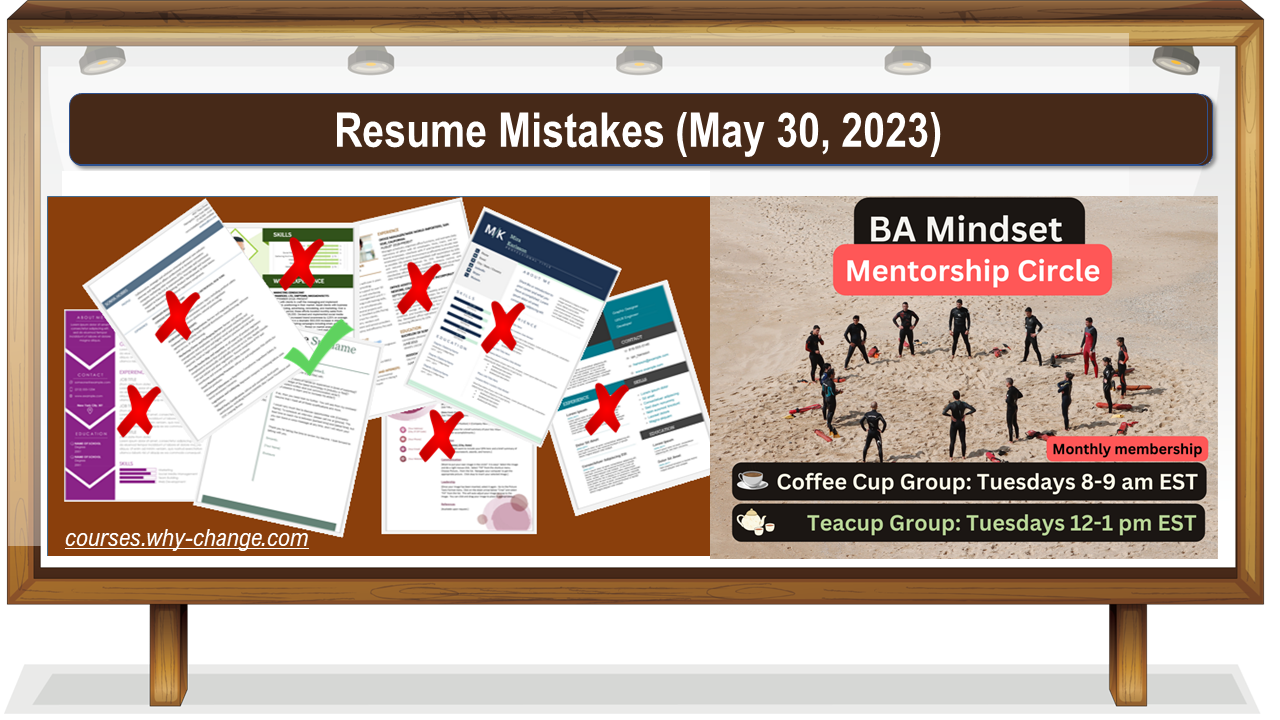 BA Mindset Circle: What Are We Up to in June - Why Change