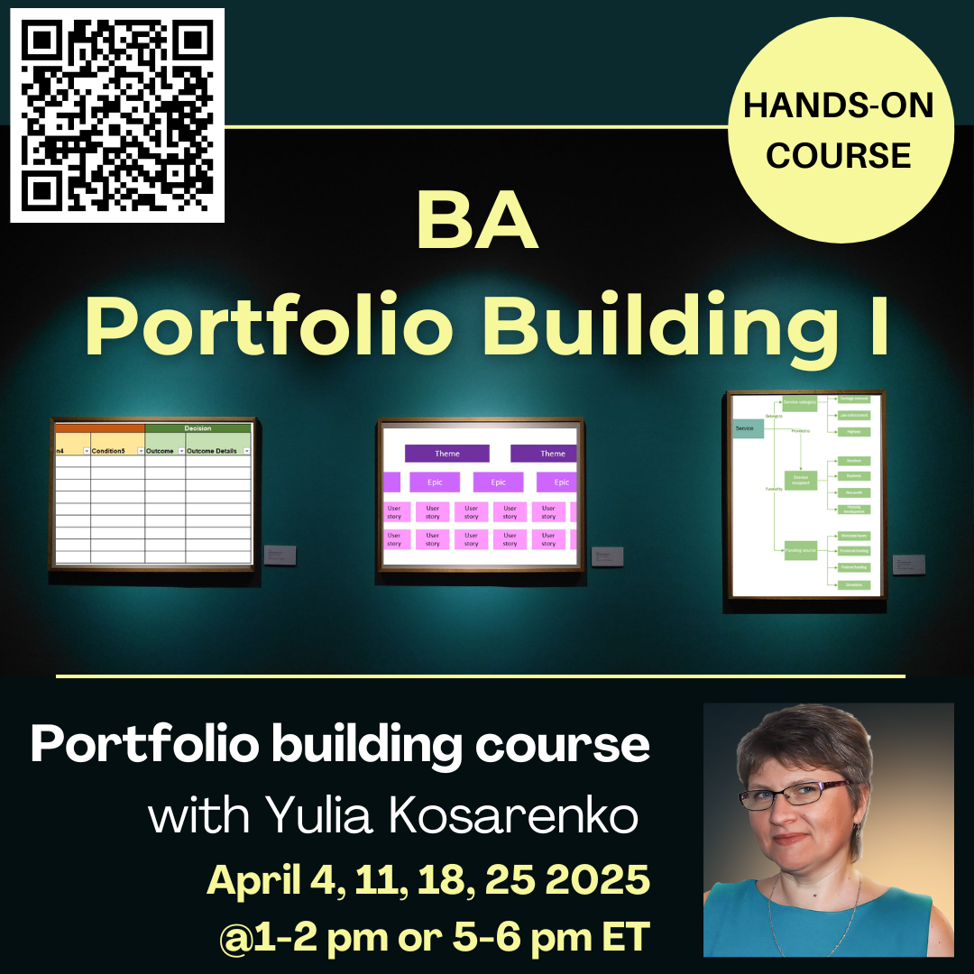 Announcing BA Portfolio Building Course - Why Change